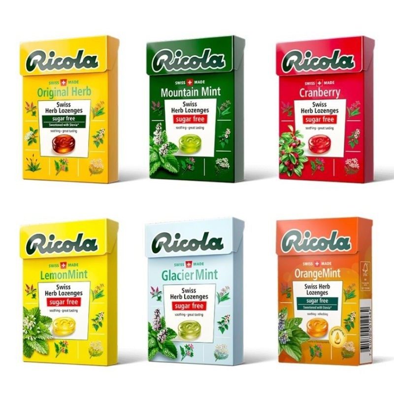 Ricola Swiss Herb Candy ริโคลา ลูกอม รสสมุนไพร 40g. | Shopee Thailand