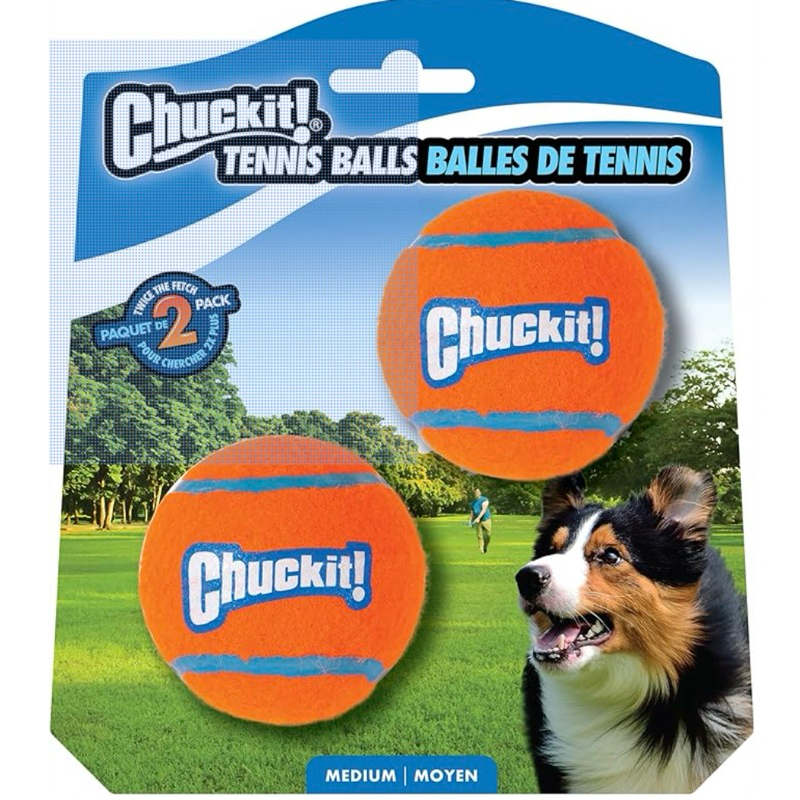 chuck it! Dog tennis Ball Dod Toy , Medium ลูกบอลสุนัขขนาดกลาง ของเล่น ...