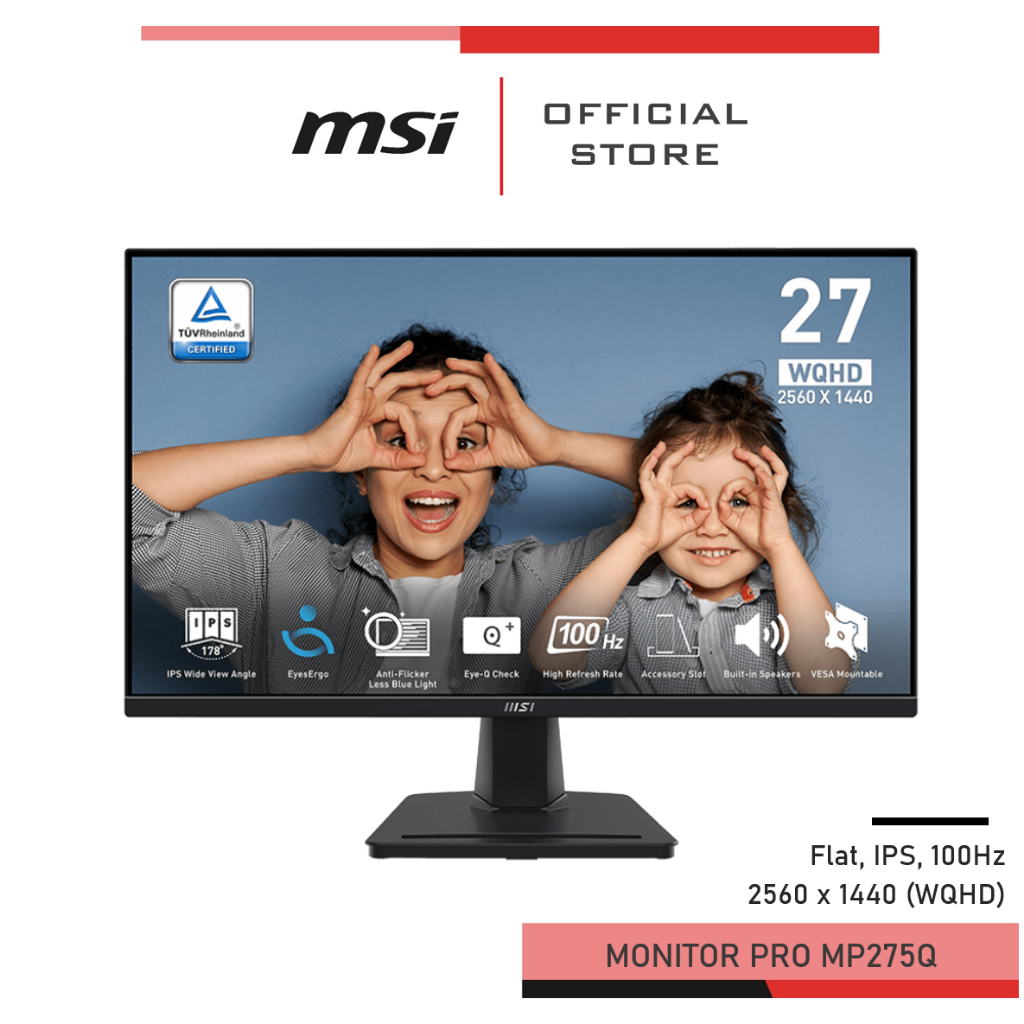 [Pre-Order] MSI PRO MP275Q Monitor 2560 x 1440 (WQHD) 27นิ้ว จอ ...