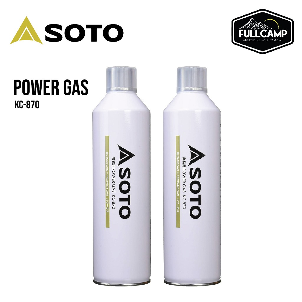 Soto Power Gas KC- 870 แก๊สกระป๋องซาลาเปา ทรงสูงชนิดเกลียว | Shopee Thailand
