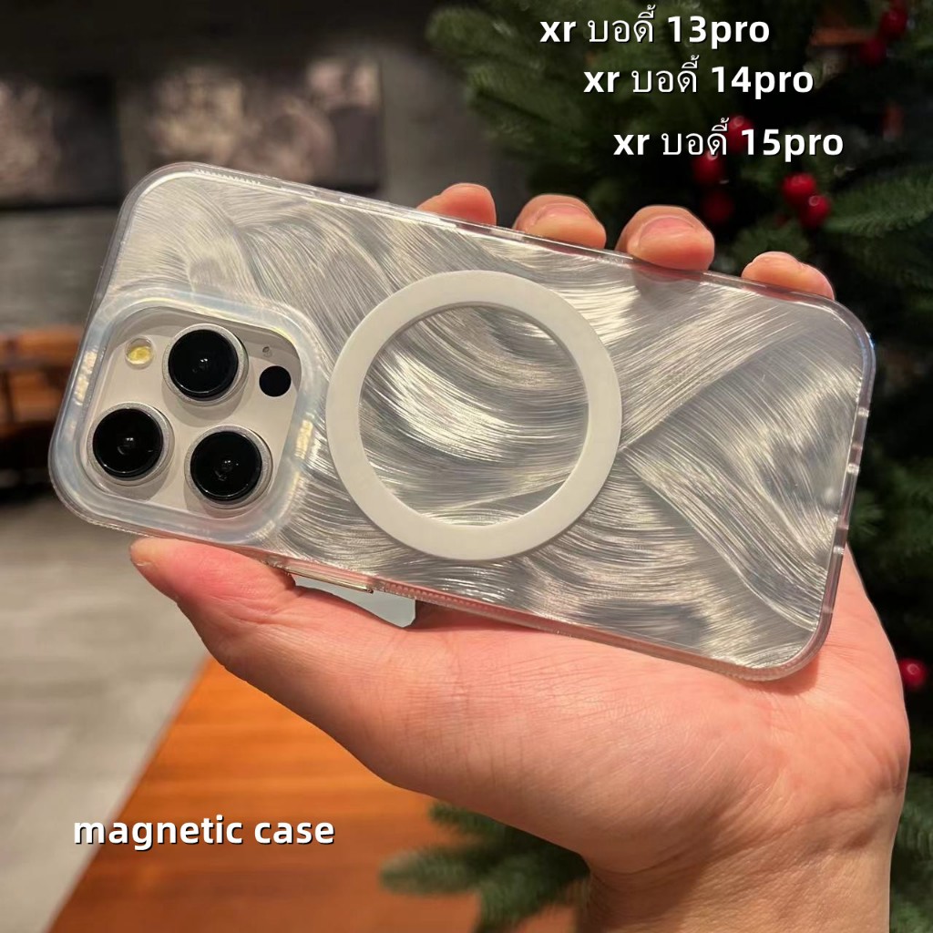 🔥ส่งจากไทย🔥magnetic โปร่งใส โปร่งใส เคส for iPhone XR body 14Pro 13Pro เคสไอโฟน Xr บอดี้ 13Pro ...