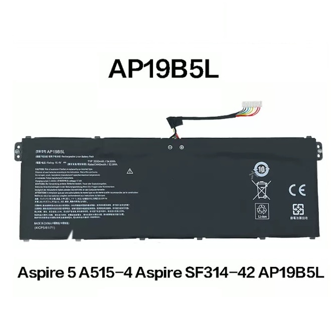 แบตเตอรี่ โน๊ตบุ๊ค AP19B5L ACER Aspire A515-43 A515-44 | Shopee Thailand