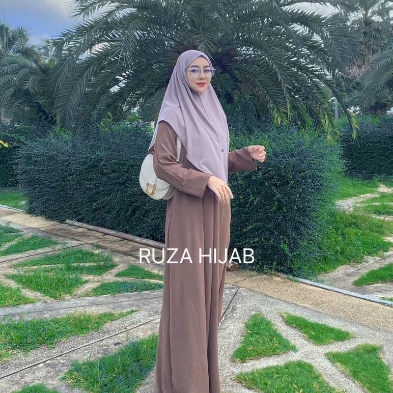 ชุดอาบาย่า Abya Basic ชุดเดรสมุสลิม เรียบหรู | Shopee Thailand
