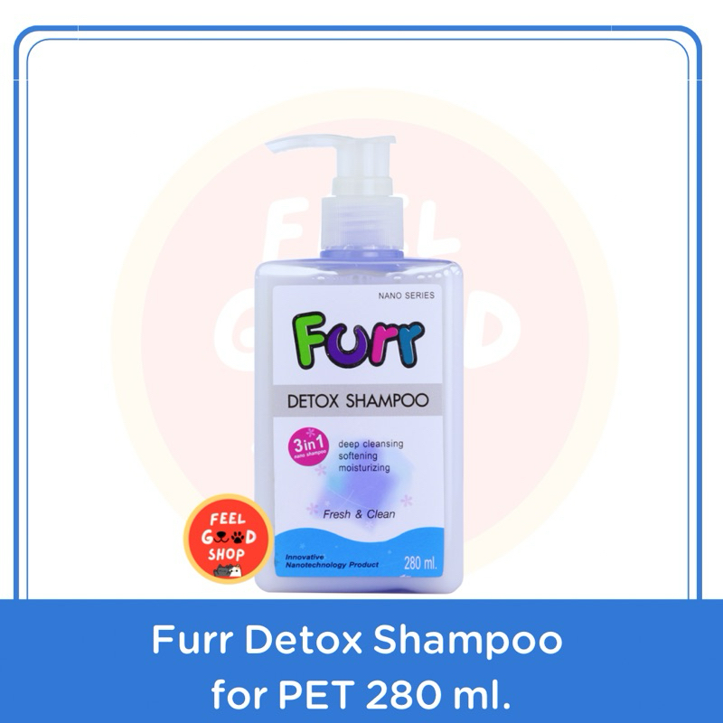 Furr Detox Shampoo for PET 280 ml. Exp 21/11/2025 ทำความสะอาดเส้นขน ...
