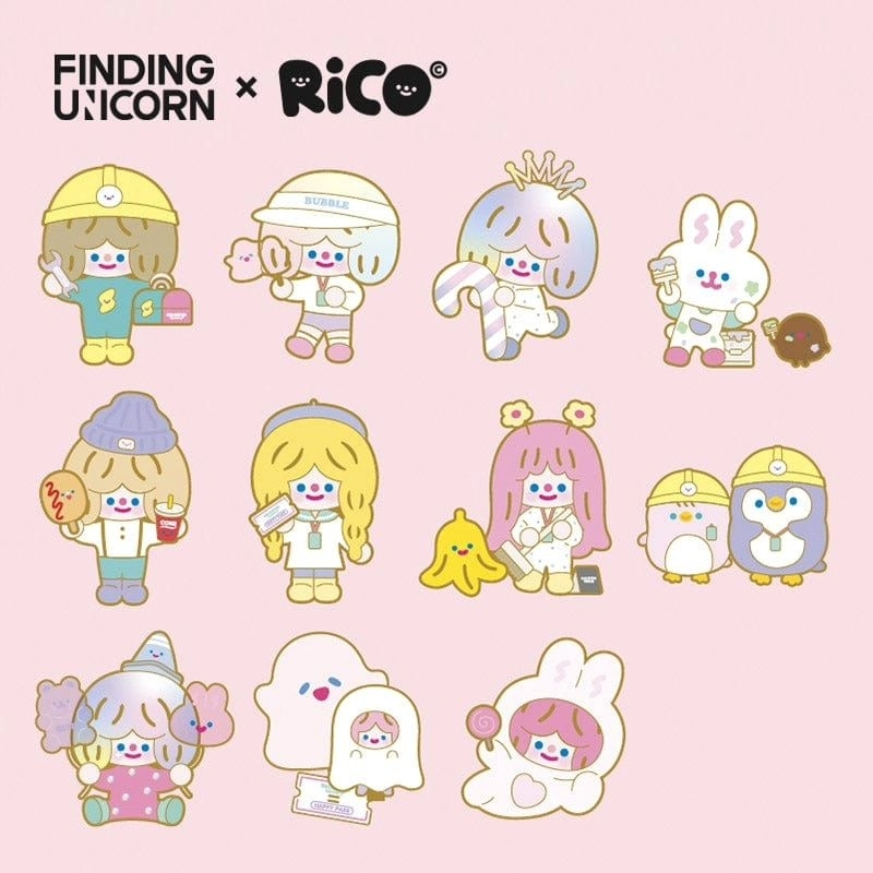 RICO HAPPY FACTORY MAGNET BADGE BLIND BOX | Shopee Thailand