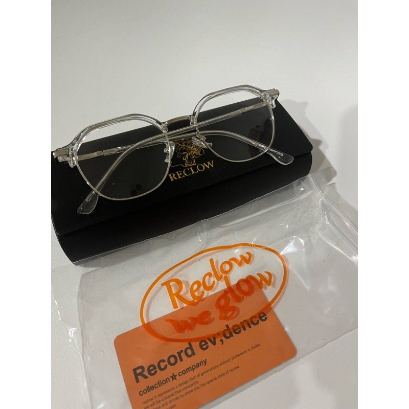 [แท้💯/พร้อมส่งCrstalclear 🇰🇷Reclow fbb82 Crystal glass แว่นตาเลนส์ใส กรอบแว่นตา | Shopee Thailand