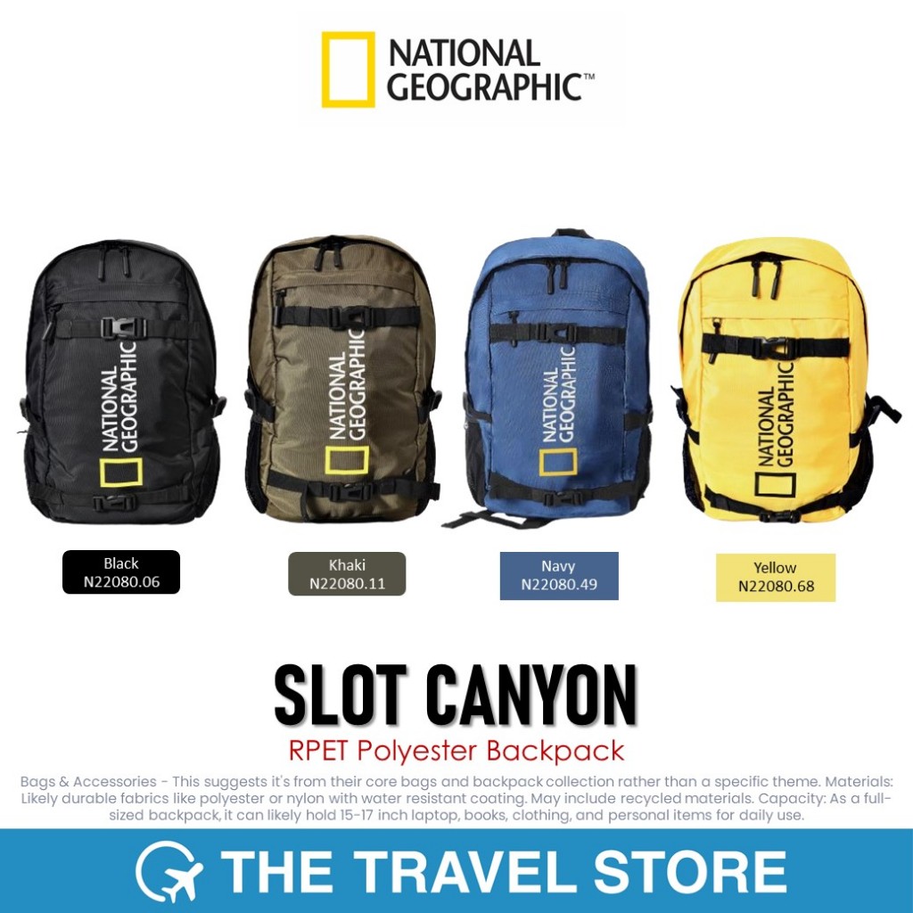 NATIONAL GEOGRAPHIC N22080 SLOT CANYON RPET Polyester Backpack กระเป๋า ...