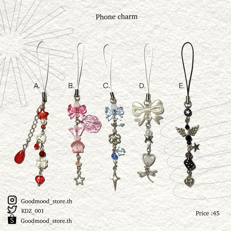 Phone charm ที่ห้อยโทรศัพท์ลูกปัด handmade | Shopee Thailand