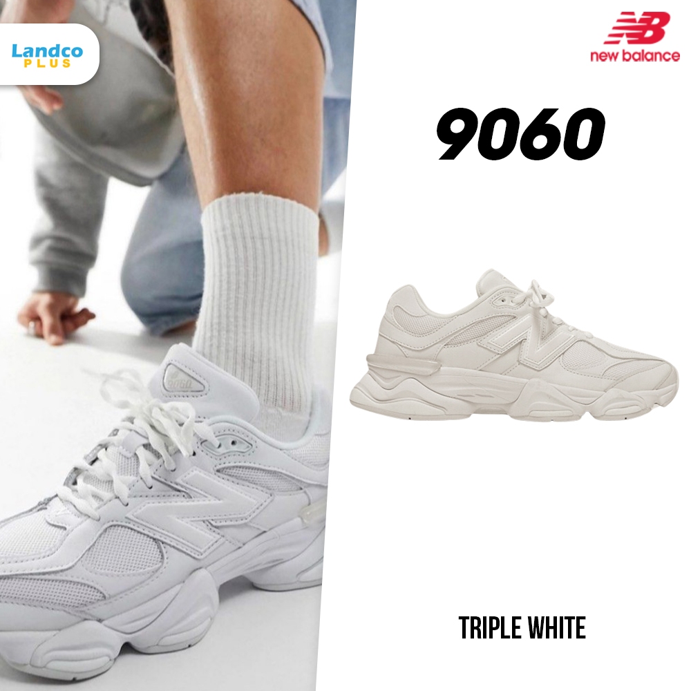 New Balance รองเท้าผ้าใบ รองเท้าแฟชั่น NB ND UX 9060 Triple White ...