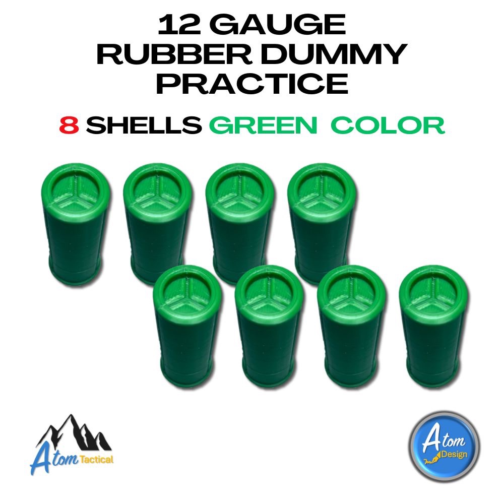 ลูกยางสำหรับซ้อมสีเขียวเบอร์ 12 - 12 Gauge Green Dummy Practice [8 ลูก ...