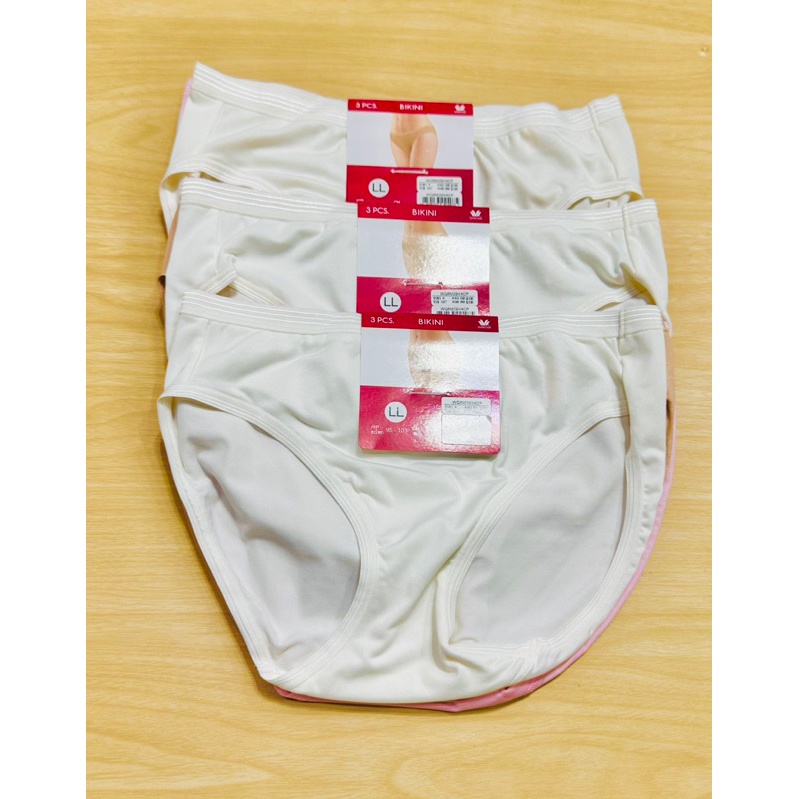 Wacoal กกน.ยกเซ็ต 3 ตัว Size L,LL,EL Bikini | Shopee Thailand