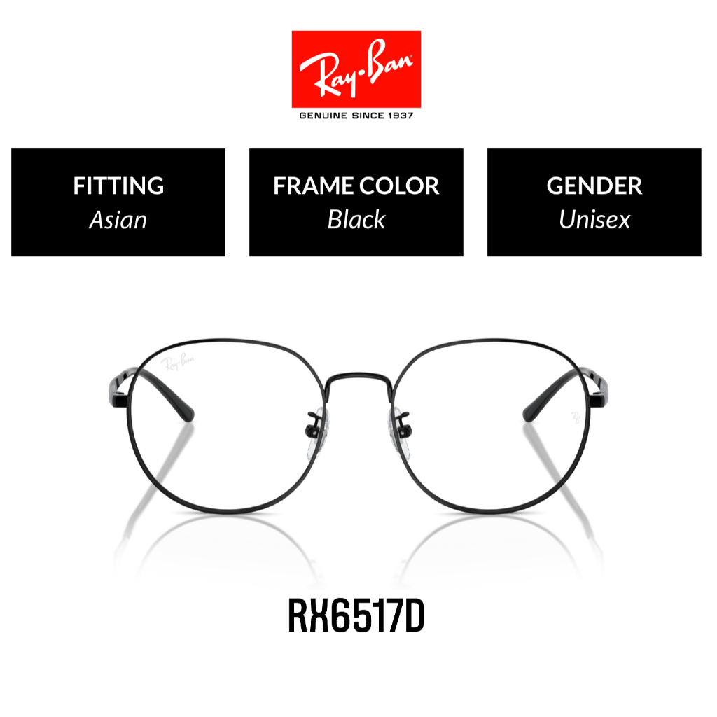 RAY-BAN RX6517D Size 55 - Eyeglasses | Shopee Thailand