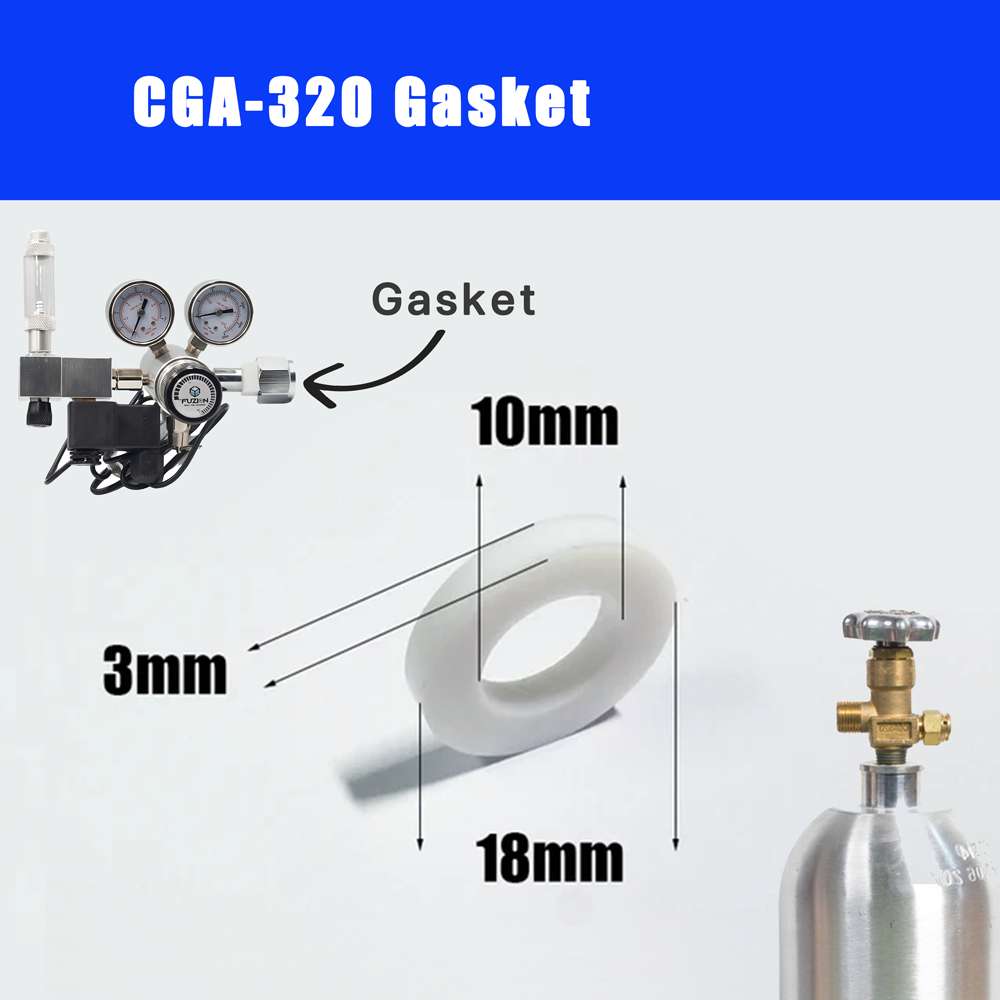 CO2 CGA-320 Gasket ปะเก็น โอริง ยางกันซึม สำหรับเรกกูเรเตอร์เกลียว ...