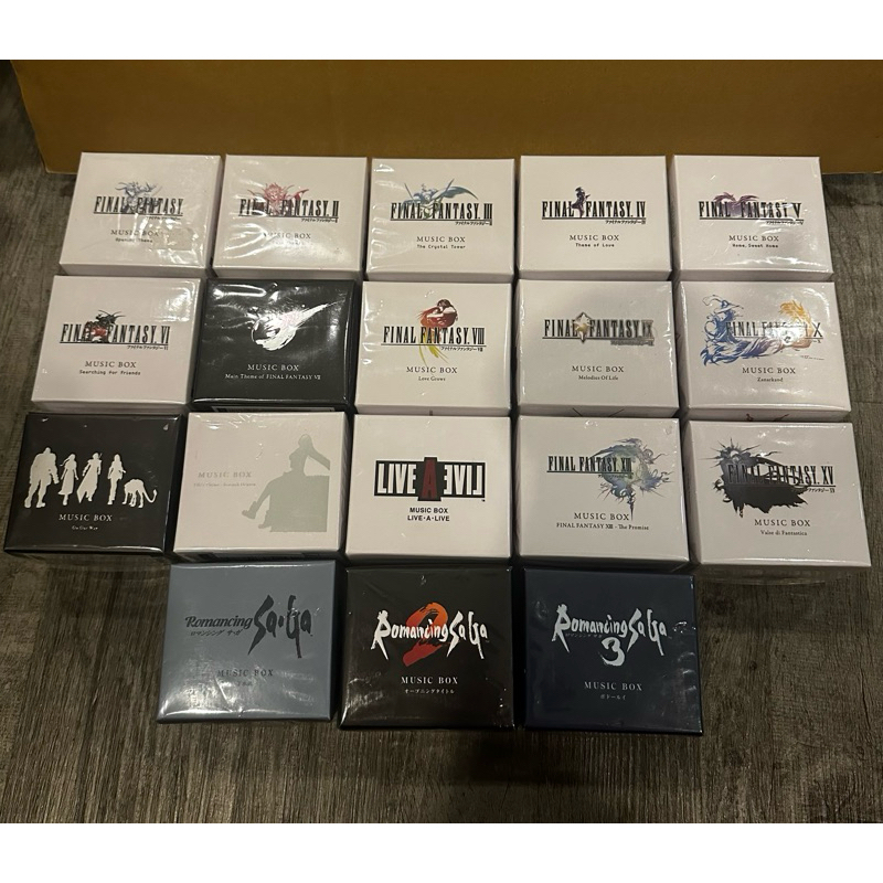 FINAL FANTASY MUSIC BOX LoT JAPAN (กล่องดนตรี final fantasy) Square ...