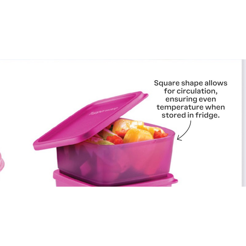 กล่องใส่อาหาร Tupperware รุ่น So Fresh Square (1ใบ) 650ml | Shopee Thailand