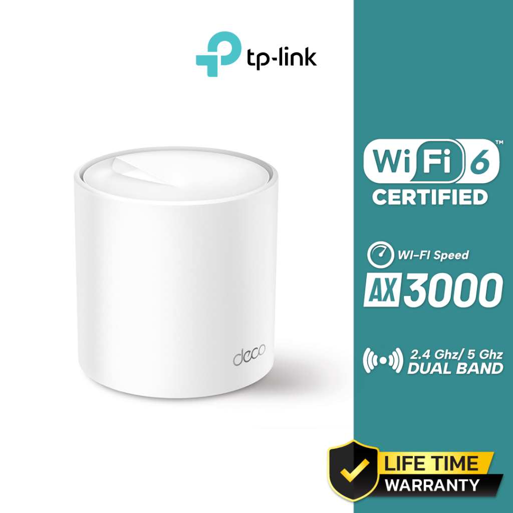 TP-Link AX3000 Whole Home Mesh WiFi 6 System รุ่น Deco X50(1-Pack ...
