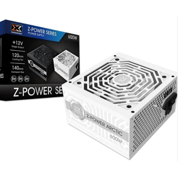 POWER SUPPLY (อุปกรณ์จ่ายไฟ) XIGMATEK Z-POWER SERIES 600W มี 2 สี ขาว ดำ สินค้ารับประกัน 5ปี ...