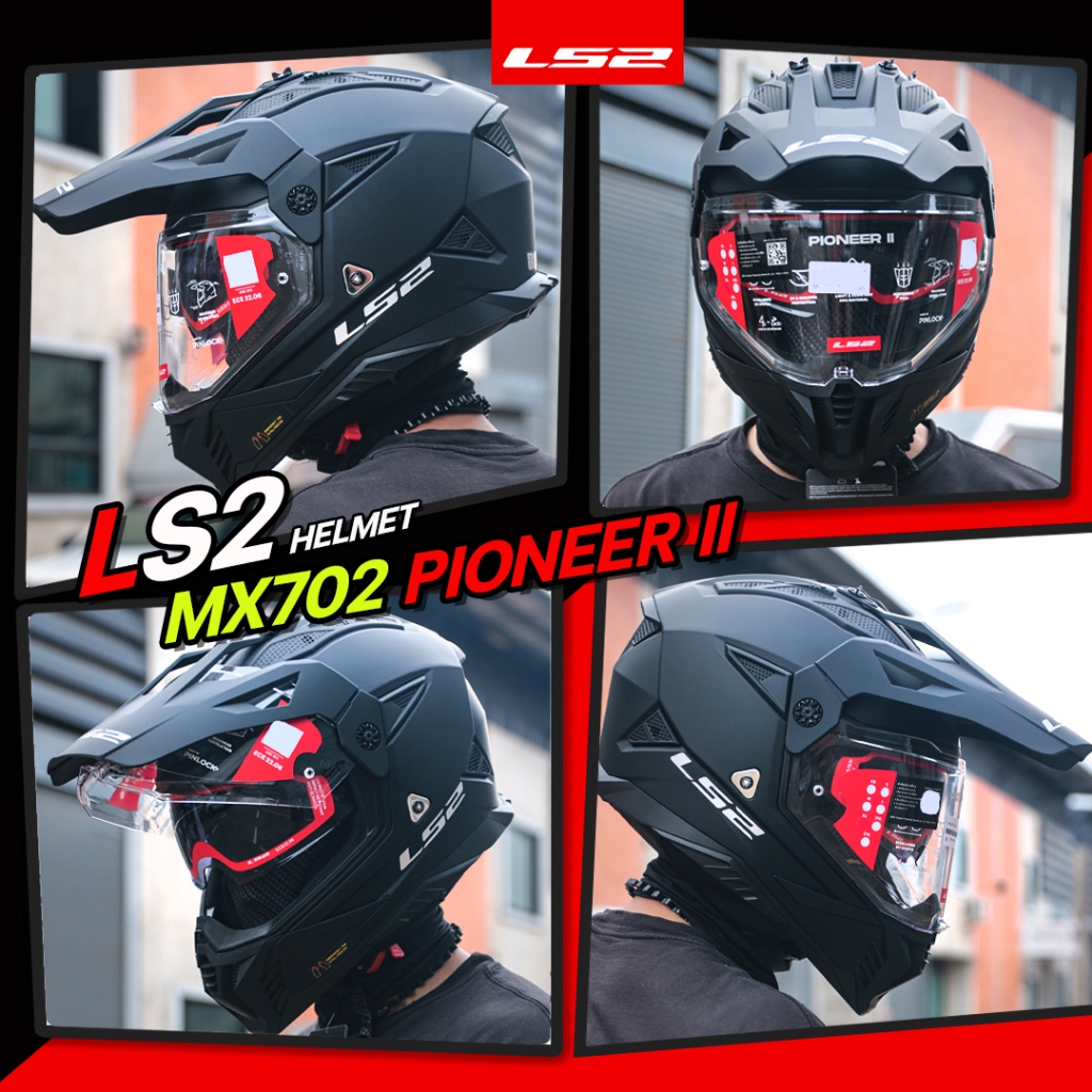 หมวกกันน็อค LS2 HELMET รุ่น MX702 PIONEER IIและ MX708 FAST II สไตล์ทัวร์ริ่ง แอดเวนเจอร์ ลายใหม่ ...