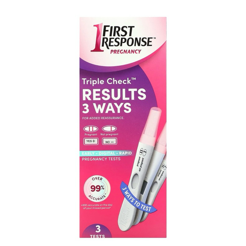 พร้อมส่ง First Response TRIPLE CHECK Pregnancy Test Rapid 3 Tests ...