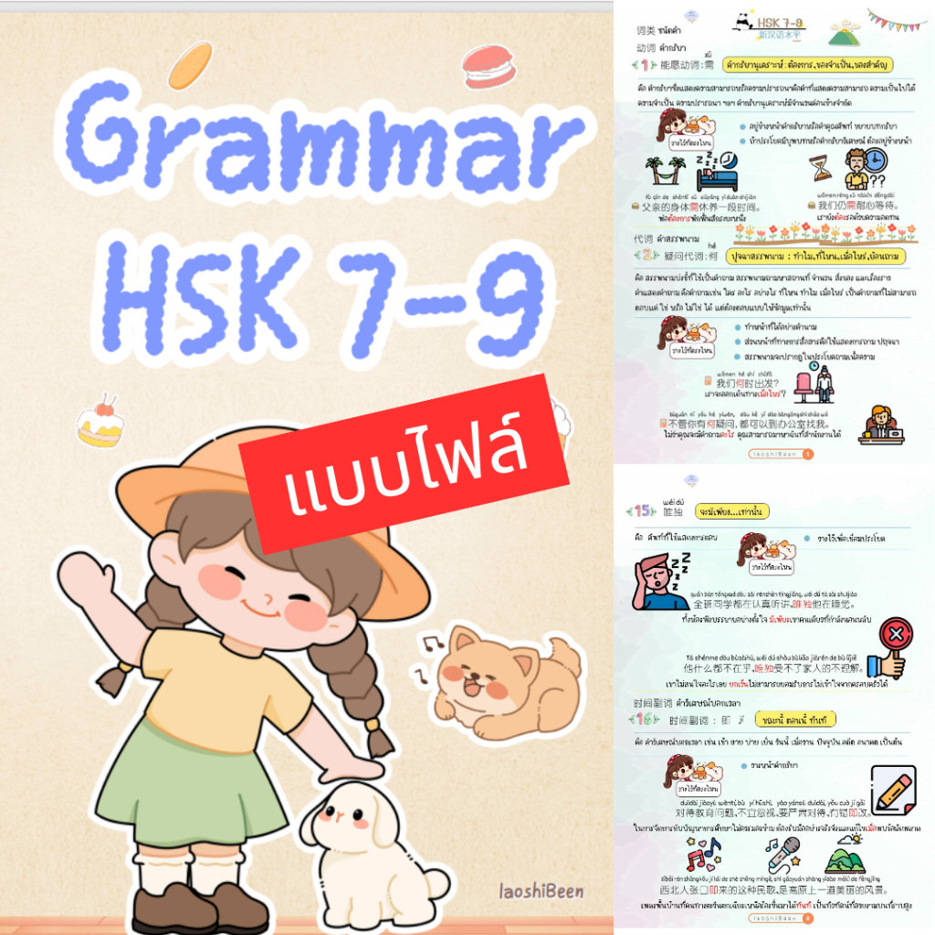 ไวยากรณ์ HSK 7-9 ระบบใหม่ แบบไฟล์ PDF | Shopee Thailand