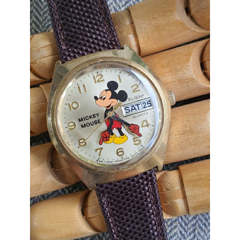 นาฬิกา Mickey mouse Elgin ระบบ quartz | Shopee Thailand