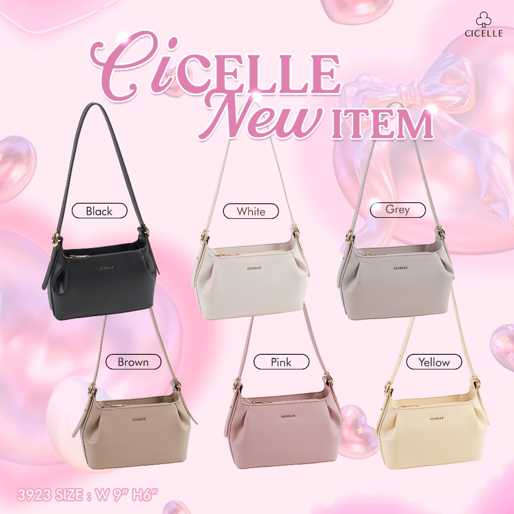#3923 กระเป๋าสะพายไหล่ สายยาวปรับได้ แบรนด์ CICELLE | Shopee Thailand