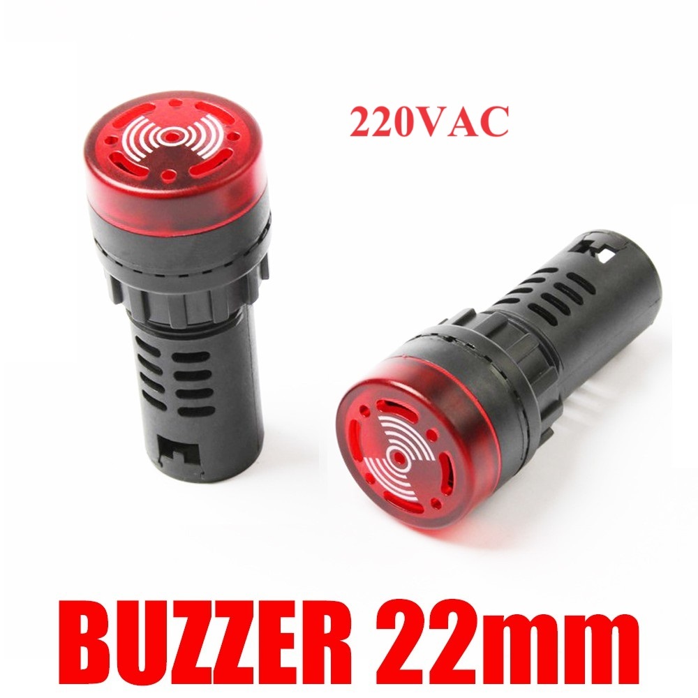 Pilot lamp LED 22mm Buzzer ไพล็อตแลมป์ขนาด22มิล มีเสียง 220 VAC 24VDC ...
