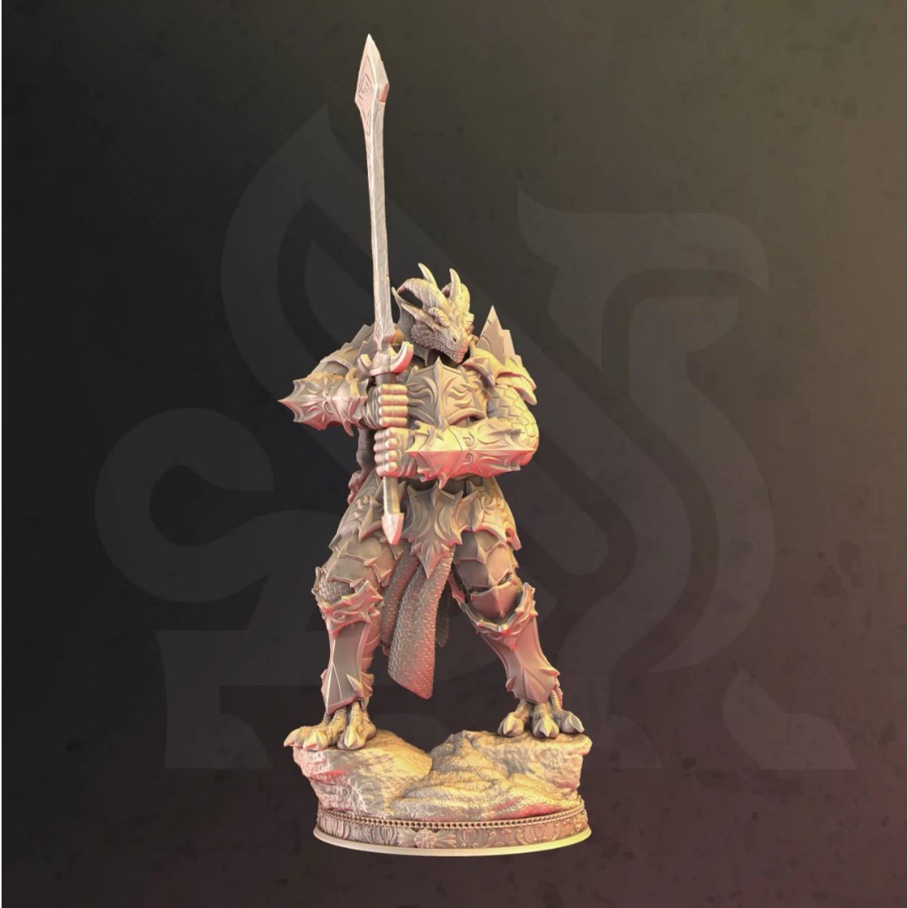 DnD Miniature ชุดฆาตกรนักล่า โมเดลสำหรับเล่นบอร์ดเกม (งานเรซิ่นสีเทา ...