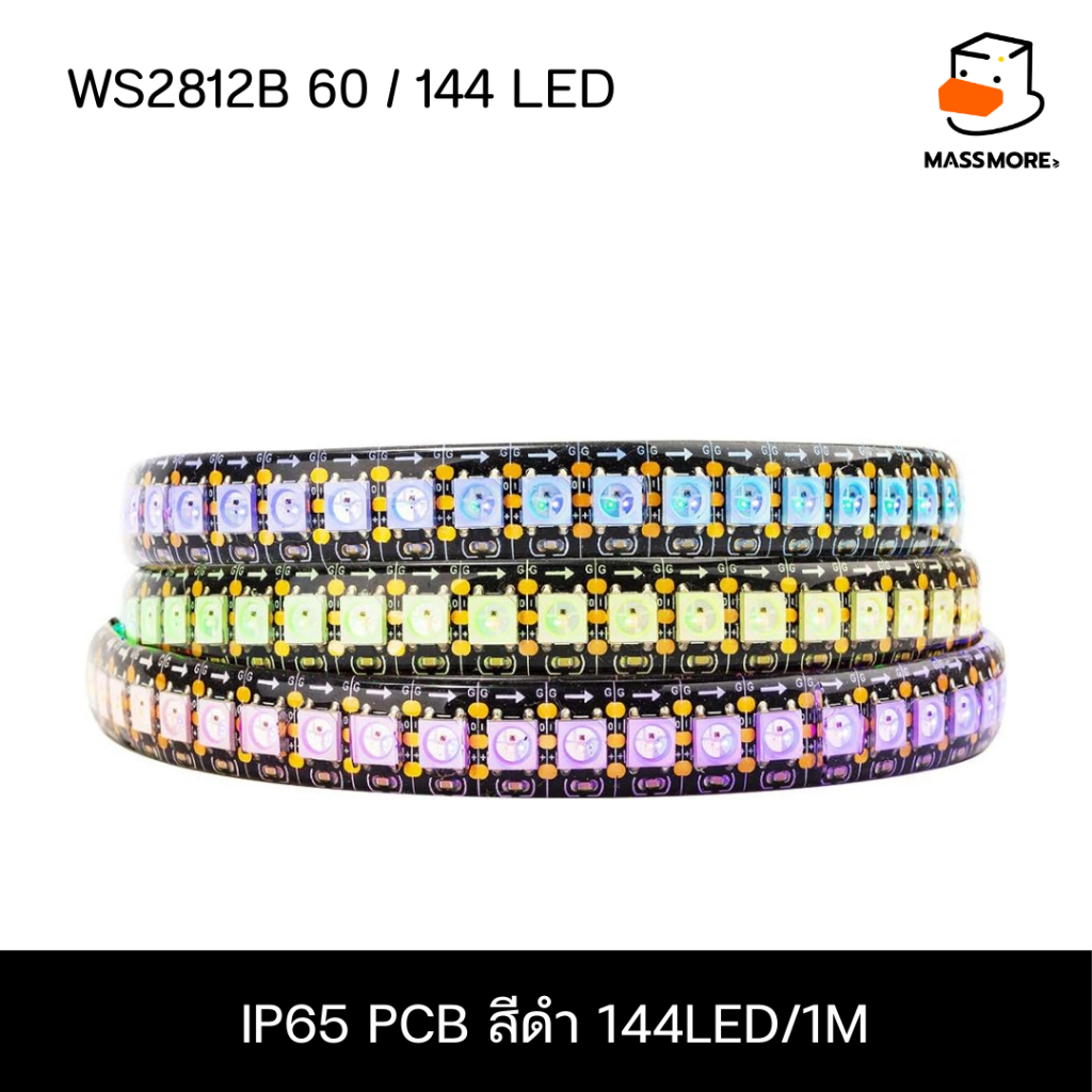 WS2812 WS2812B Neopixel หลอดแอลอีดี Led Strip RGB 5050SMD 60Pixels/m ...