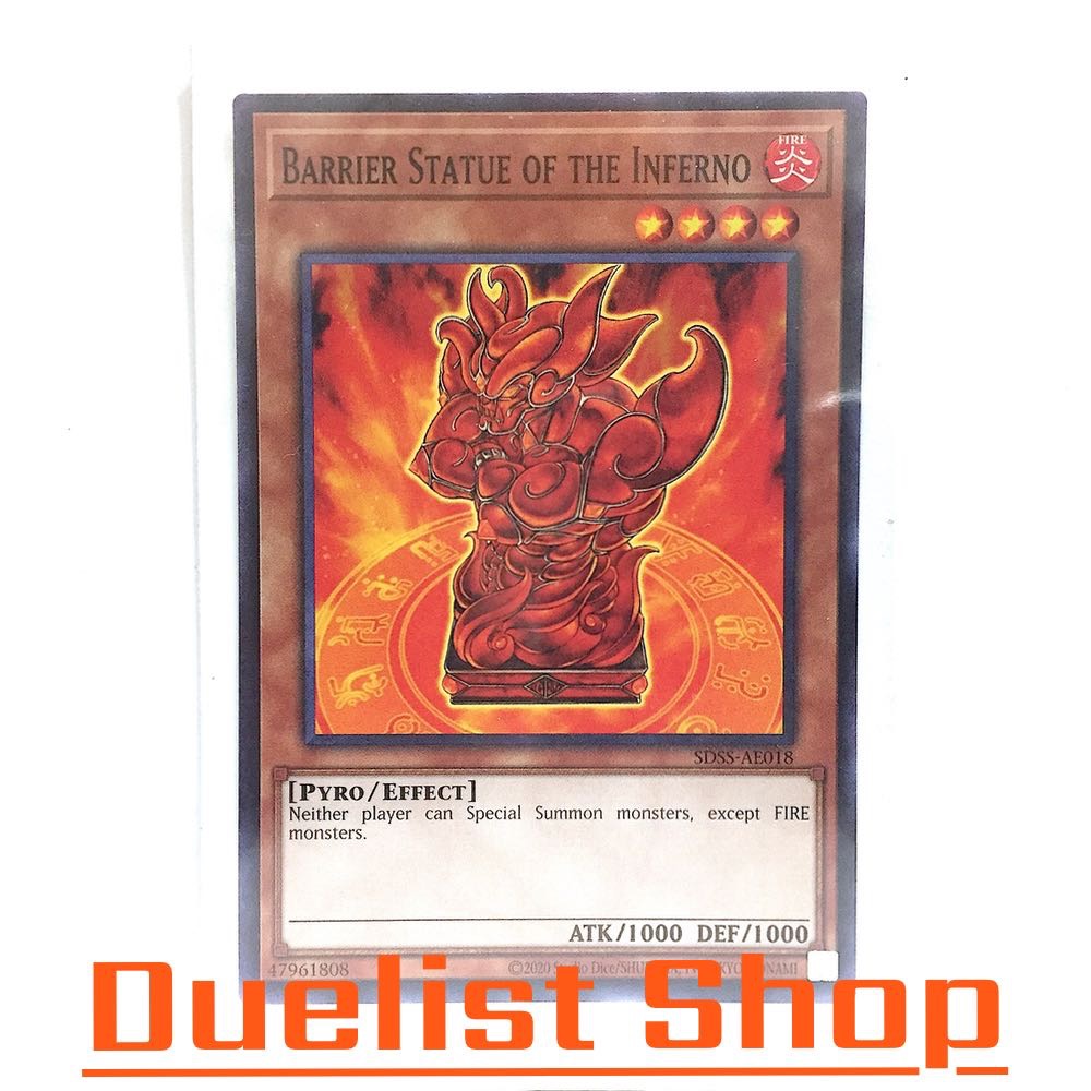 Barrier Statue of the Inferno (N) Monster Fire Level4 [Pyro/Effect] ชุด SDSS-AE018 การ์ดยูกิโอ ...