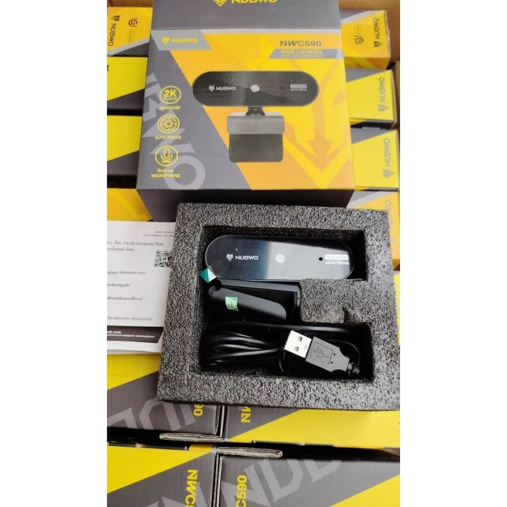 ส่งจากไทย Nubwo NWC590 กล้องเว็บแคม Webcamera QUAD 2K HD Auto focus With Noise Reduction ...