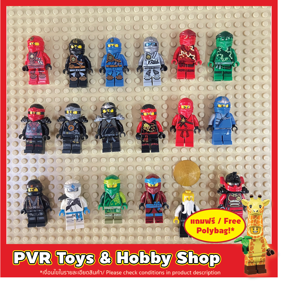 LEGO® Minifigures NinjaGo cmf Set1 Kai Jay Lloyd Zane Cole Nya เลโก้ ...