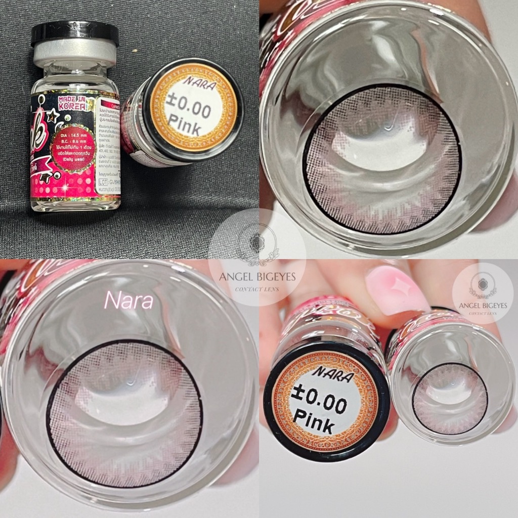 SALE Nara Pink บิ๊กอาย Bigeyes สีชมพู Wink Wow Contact lens คอนแทคเลนส์ ...