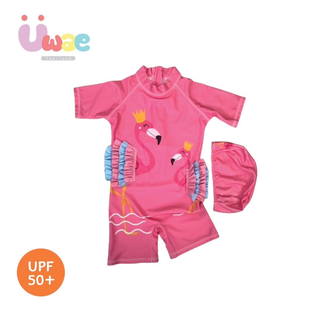 Uwae ชุดว่ายน้ำเด็ก ชุดว่ายน้ำเด็กชายกันยูวี Duo Flamingo รุ่น UV376 ...