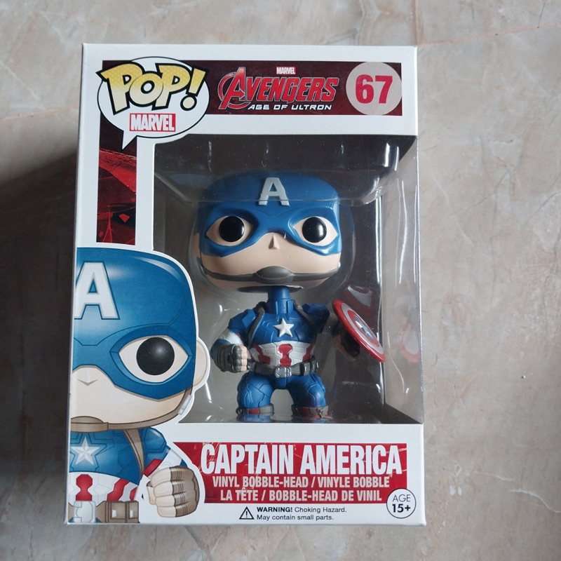 Funko pop 67 Captain America marvel avengers age of ultron | Shopee ...