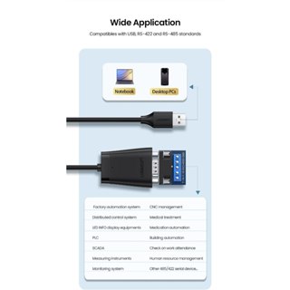 UGREEN รุ่น 60562 USB to RS422 RS485 Serial Port Converter Adapter ...