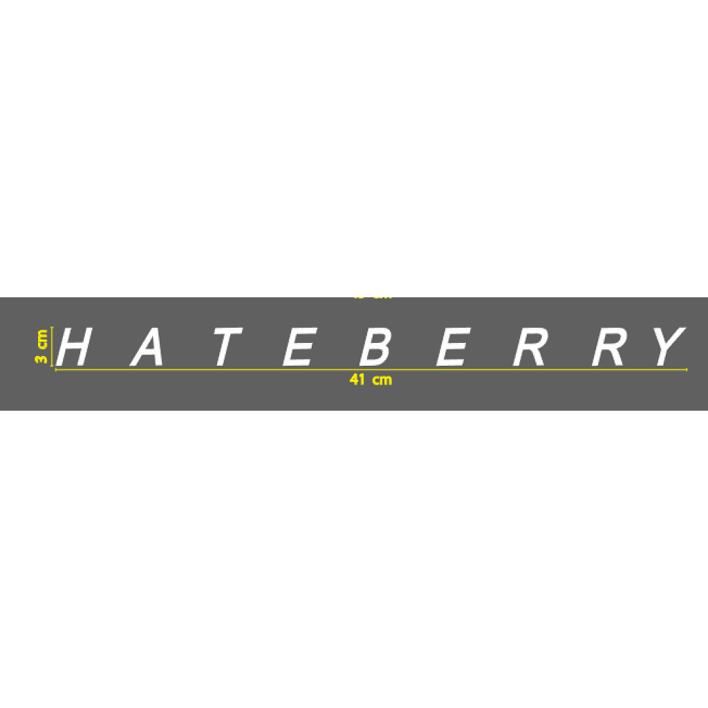สติกเกอร์ ต้ัด ไดคัท Cullen HATEBERRY ( คัลแลน ) สีขาว สำหรับติด แต่ง ...