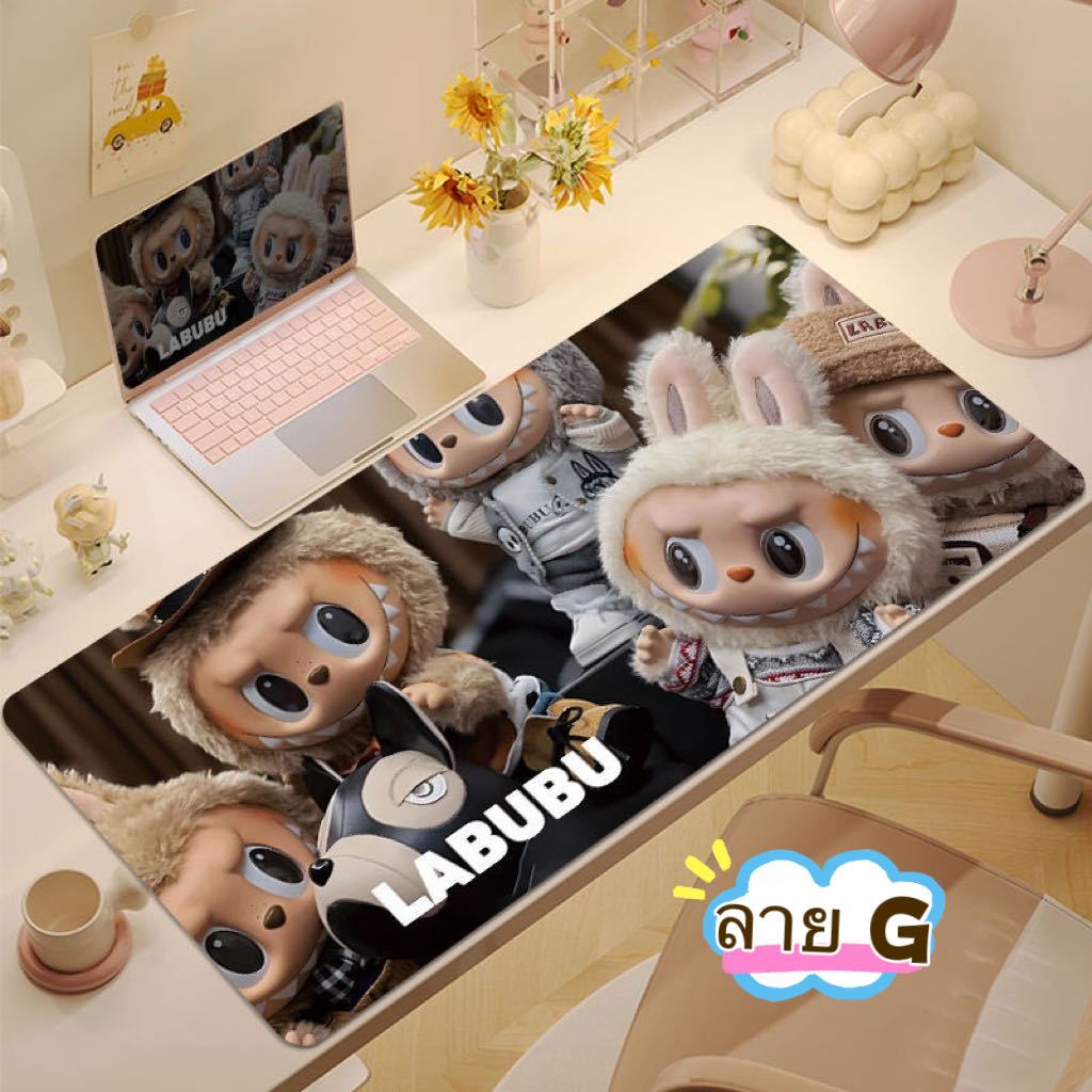 พร้อมส่งจากไทย แผ่นรองเมาส์ 80x30 ซม. ลายการ์ตูน ลาบูบู้ Labubu Mouse ...