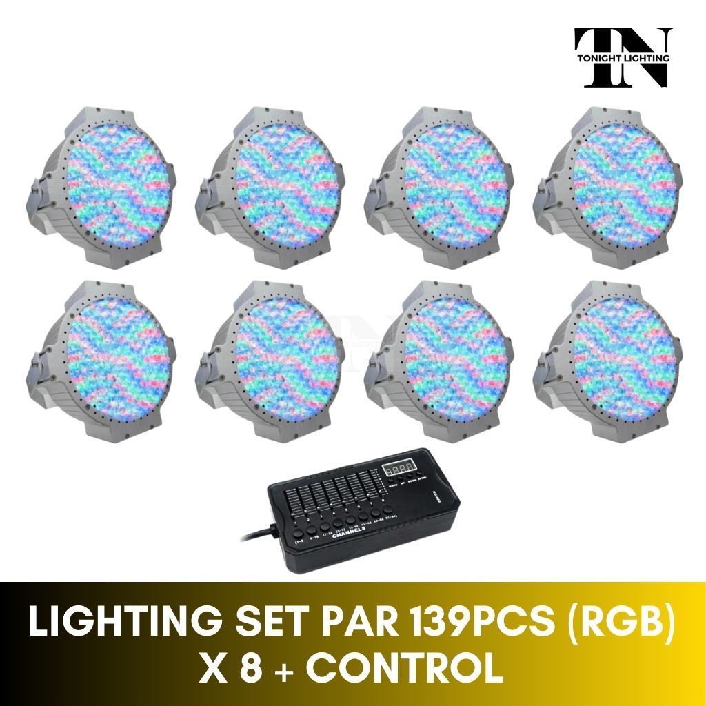 [ราคาส่ง]ชุดไฟพาร์139pcs (RGB) พร้อมบอร์ดคอนโทรล เซ็ตพร้อมใช้งาน ...