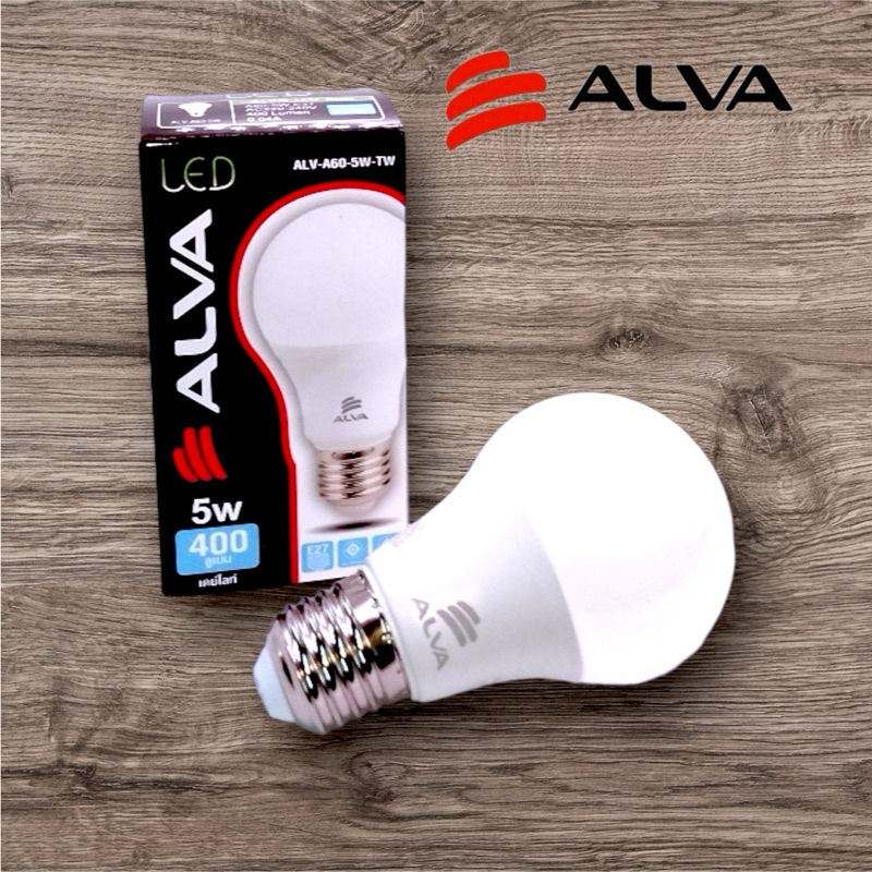 ALVA หลอดไฟแอลอีดี 5-18 วัตต์ แสงเดย์ไลท์ (LED DAYLIGHT 5-18 w ...