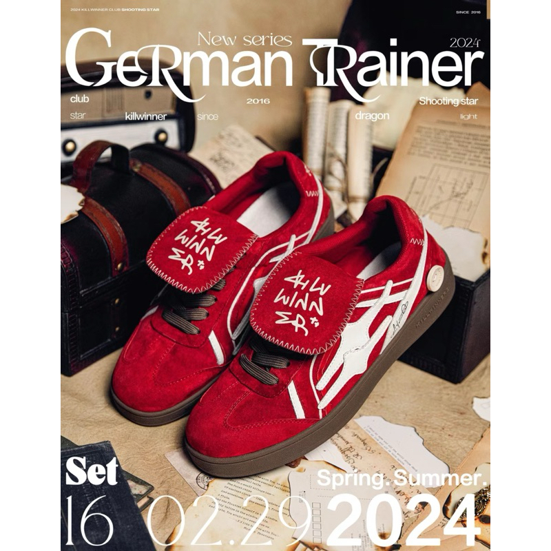 KILLWINNER German Training Unisex Shoes รองเท้าผ้าใบสไตล์วินเทจย้อนยุค เทรนด์ปี2024 | Shopee ...