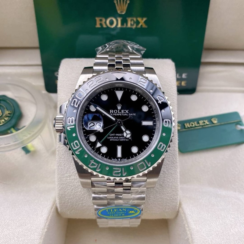 Rolex GMT Top Swiss Super Clone Clean Factory V2 ใส่สลับแท้ เหมือนทุก ...