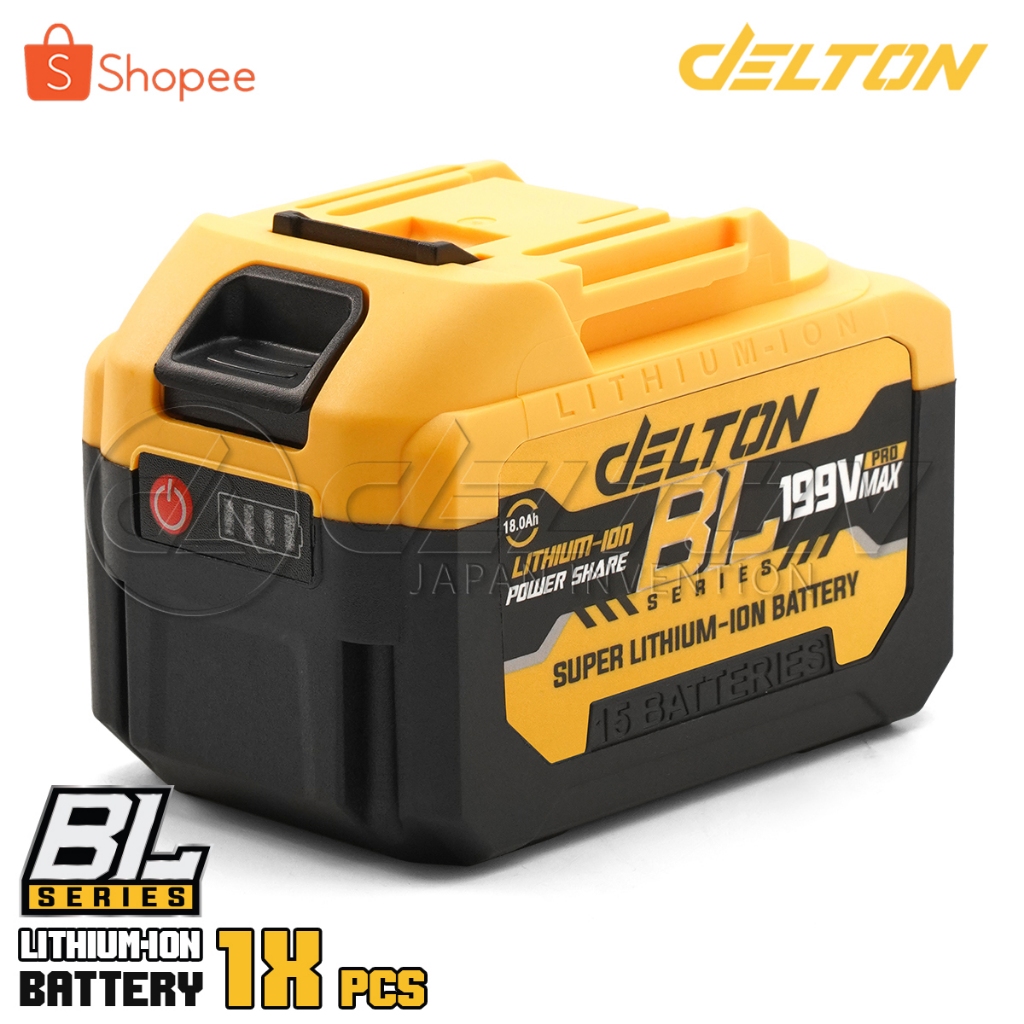 DELTON แบตเตอรี่ลิเธียมไอออน 199V UltraFlex สายชาร์จ แท่นชาร์จ แบตลิเธียม Power Share สำหรับ ...