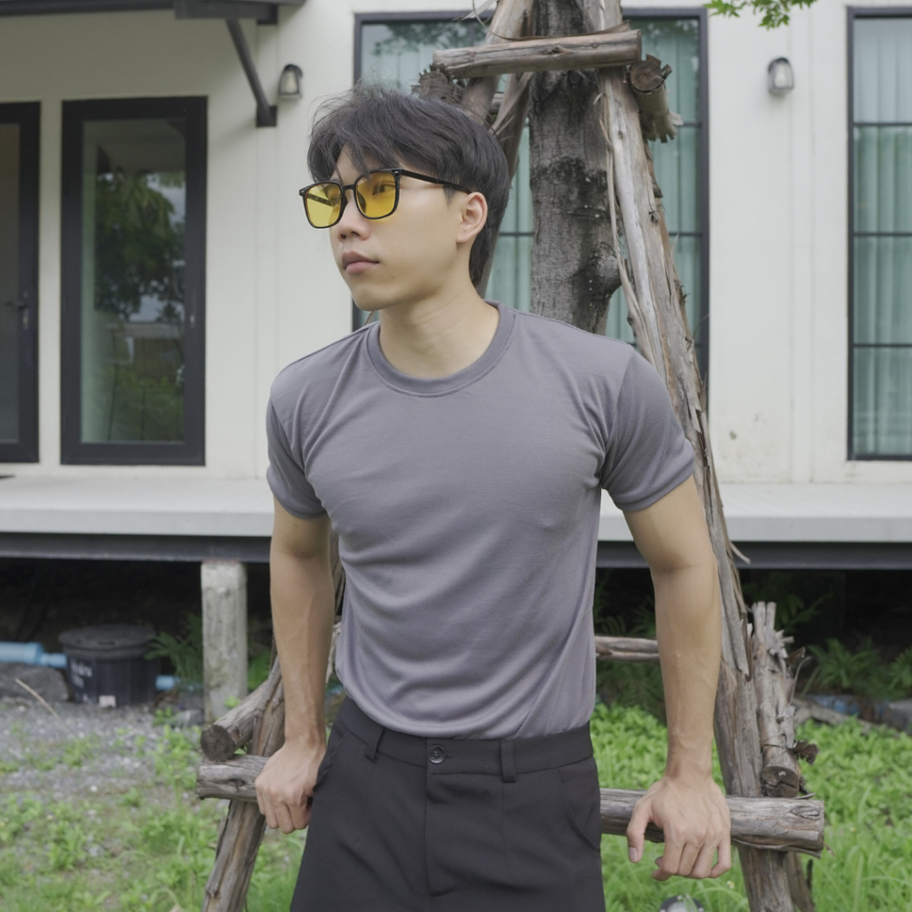 OLIVER MUSCLE เสื้อยืดแขนสั้น SOFT FIT ทรงรัดแขน เนื้อผ้าเบา นุ่มมากกก ...