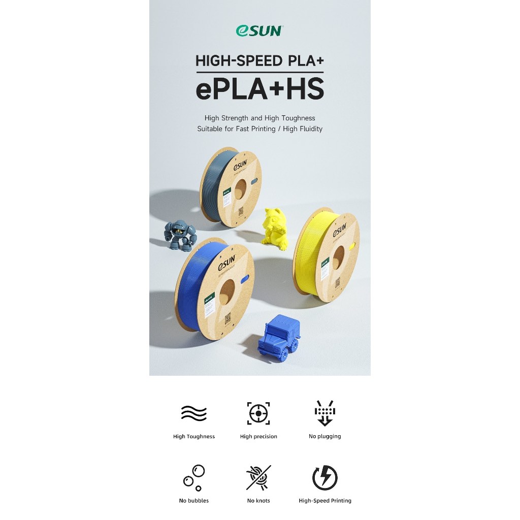 เส้นวัสดุการพิมพ์ ePLA+HS (High Speed) eSun Filament | Shopee Thailand