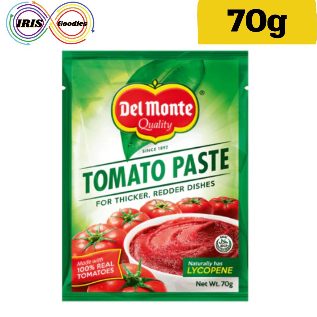 Del Monte Tomato Paste Sachet 70g (Expiry Date : 04 Jun 2025) | Shopee ...
