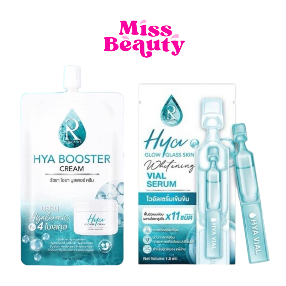 (liveลด50%)(1 ซอง) Ratcha Hya Booster Cream รัชชา ไฮยา บูสเตอร์ ครีม 7 กรัม / Vial Serumไวอัล เซ ...
