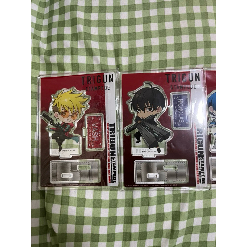 Trigun Stampede x OIOI Chibi acrylic standy Vash, Nicholas D. Wolfwood ...