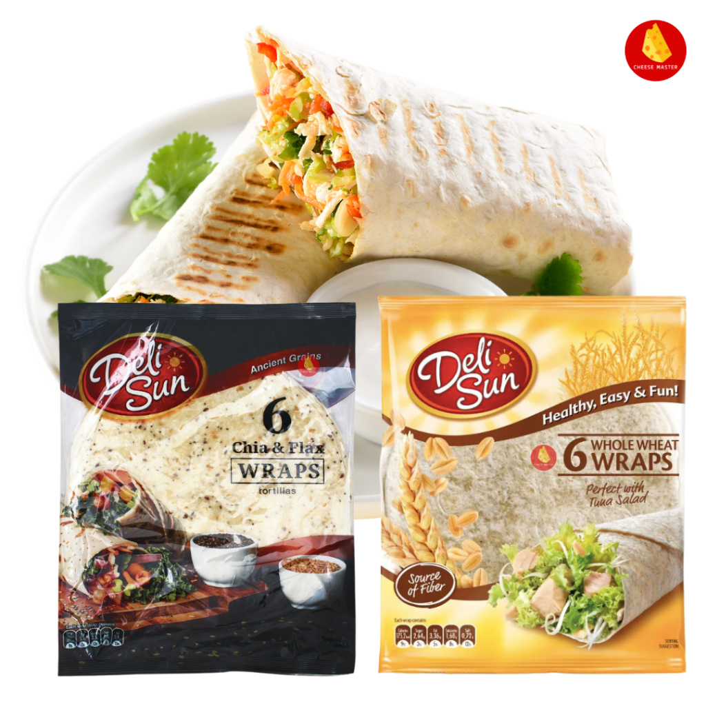 แป้งแรป แป้งแรพ Deli Sun Tortilla Wrap ขนาด 9 นิ้ว แป้งตอร์ติญ่า ห่อ ...