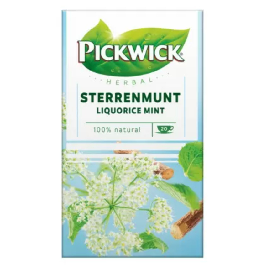 Pickwick Sterrenmunt Liqurice mint 20 ซอง | Shopee Thailand